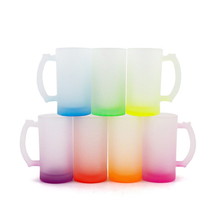 Frosted Color Sublimation Beer Mug – Demo's Blanks